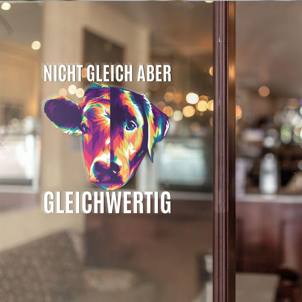 Nicht gleich aber gleichwertig - Autoaufkleber Sticker